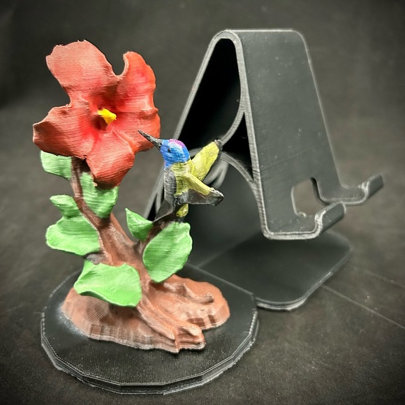 Cell Phones & Accessories | Hummingbird And Flower 3d Print Hand ...